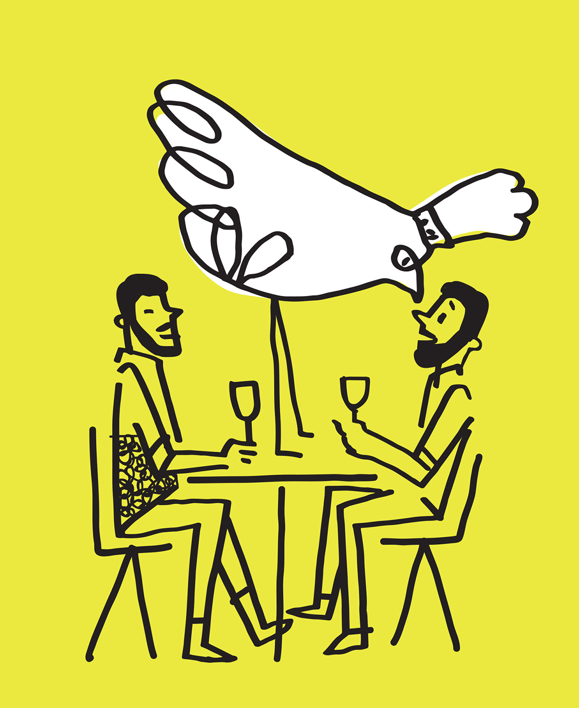 Wilson Bright Yellow Cafe Conversation - Commercial Photography ...